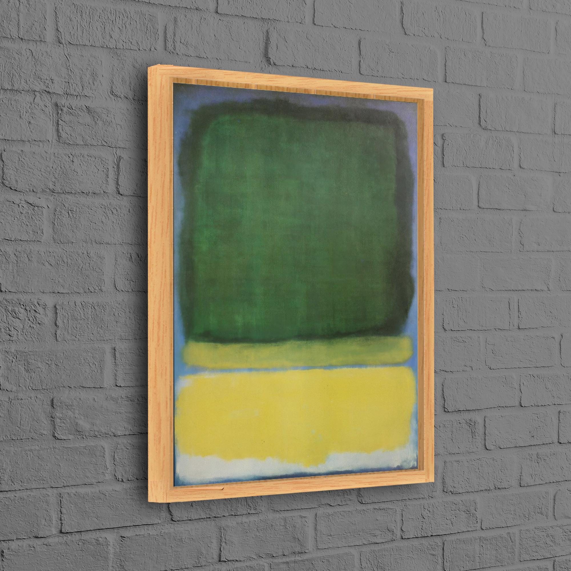 Mark Rothko Artwork, Gifts, Green Art Canvas, Large Canvas, Abstract ...