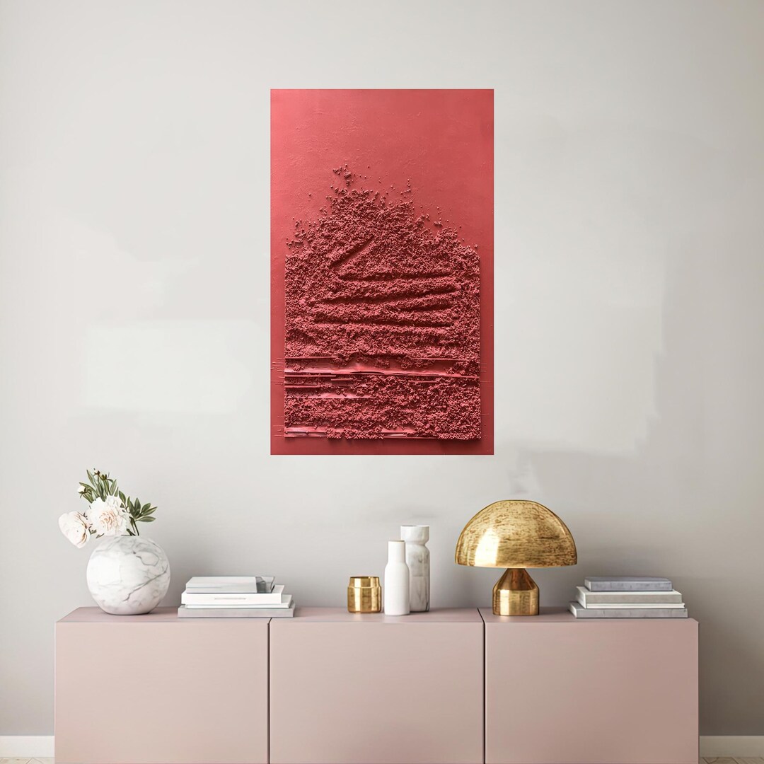 Modern Glass Decor, Abstract Red Glass, Red Glass Wall, Abstract Wall ...