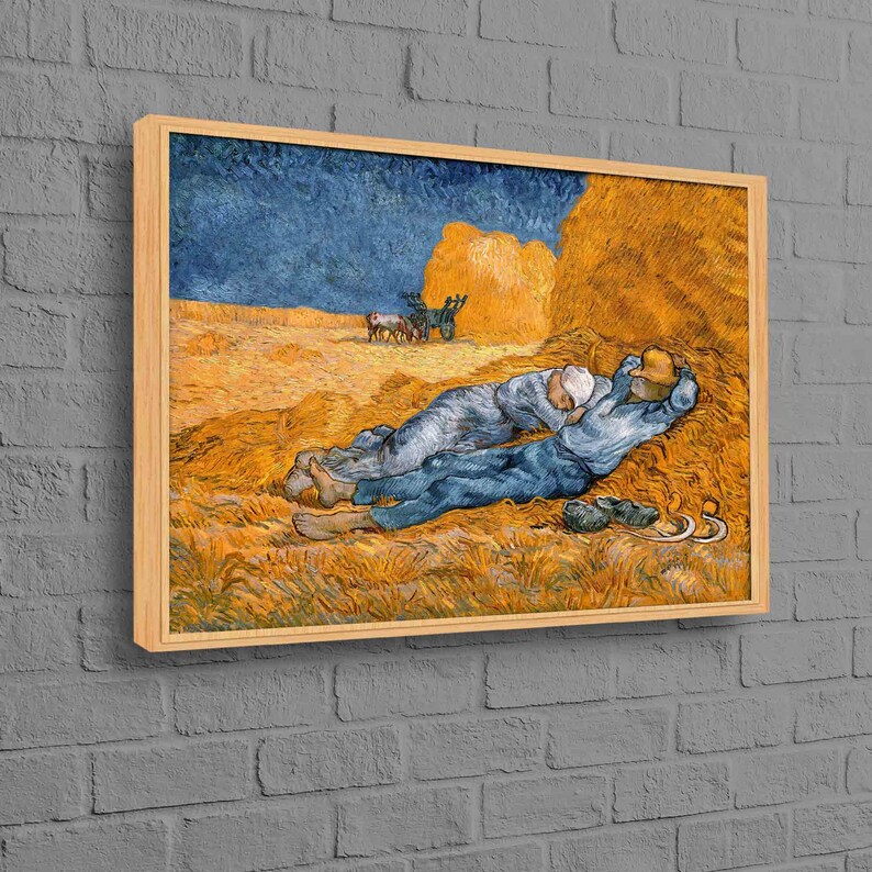 Van Gogh After Millet, Reproduction Art, Sleeping Couple Wall Decor ...