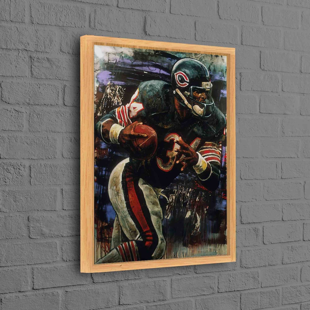 Walter Payton, Famous Wall Art, Walter Payton Wall Art, Sport Wall ...