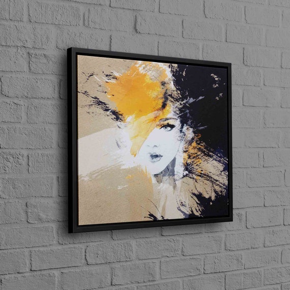 Woman Face Painting Girl Poster Woman Wall Decor Portrait | Etsy