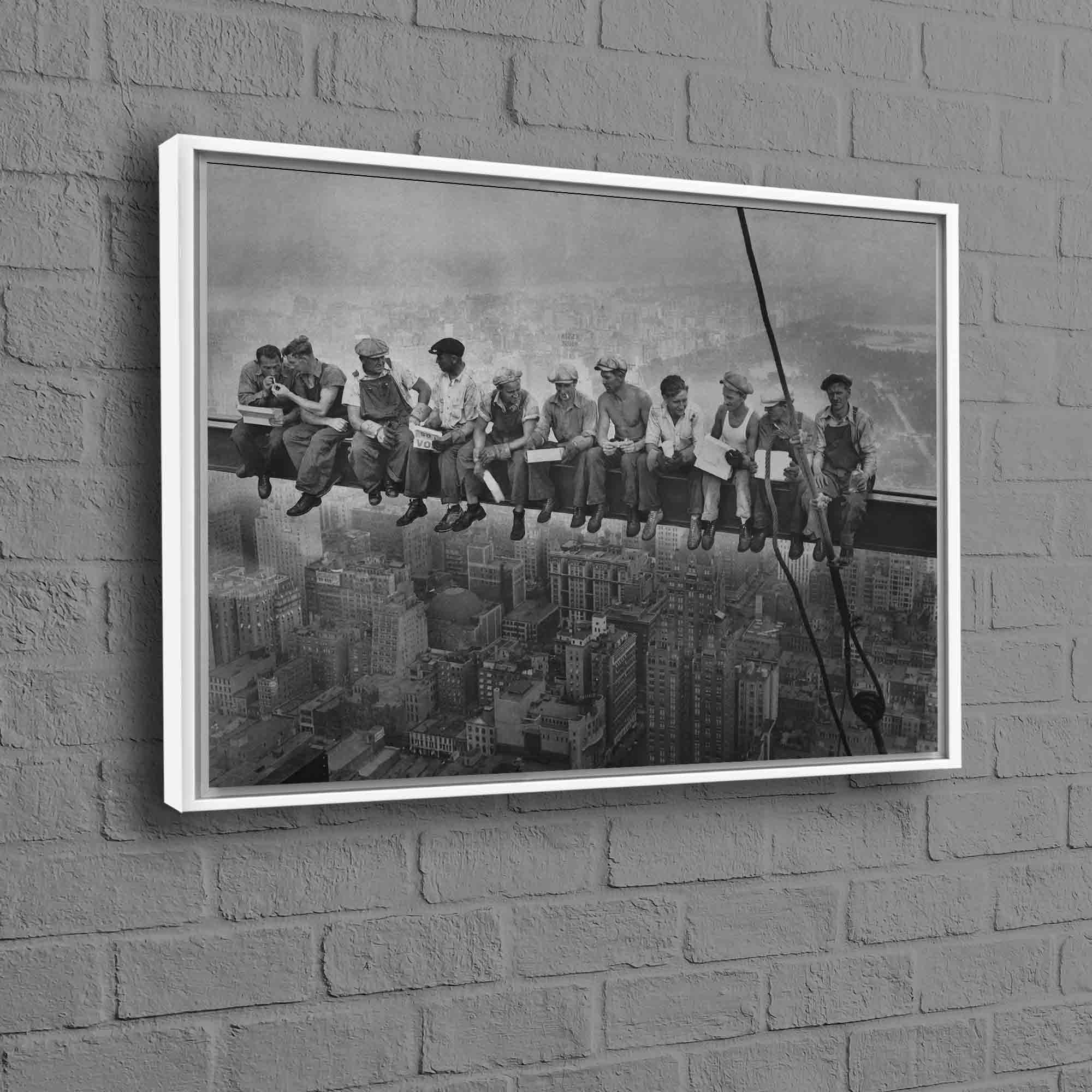 Lunch Atop a Skyscraper Abstract Poster Popular Canvas Art - Etsy