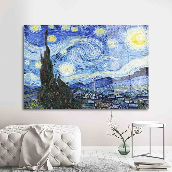 Van Gogh Glass Printing Vincent Van Gogh Glass Art - Etsy