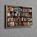 Library Photo Print, Bookshelf Art Canvas, Book Wall Decor, Library ...
