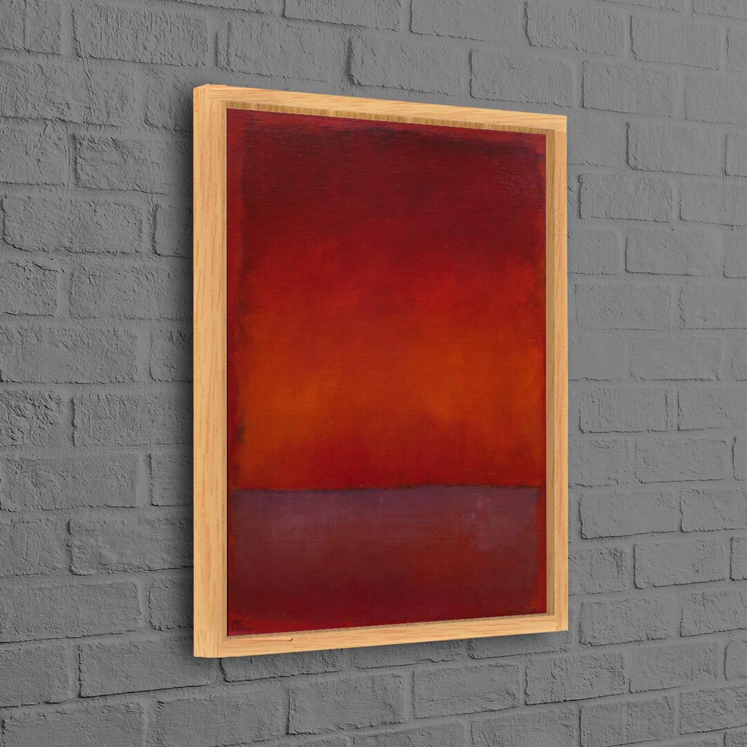Mark Rothko Canvas Decor, Abstract 3D Canvas, Famous Canvas, Trendy ...