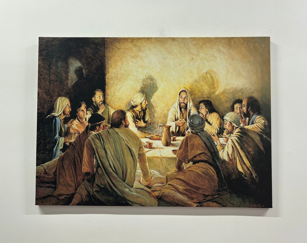 Framed Wall Art, Jesus Christ Last Supper, Canvas Art, Jesus Canvas ...