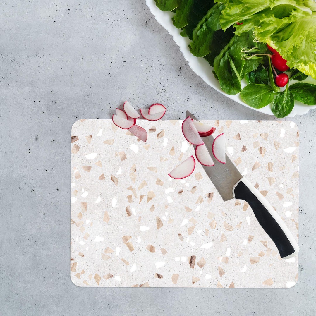 Terrazzo Pattern Serving Board, Soft Tones Serving Board, Modern ...