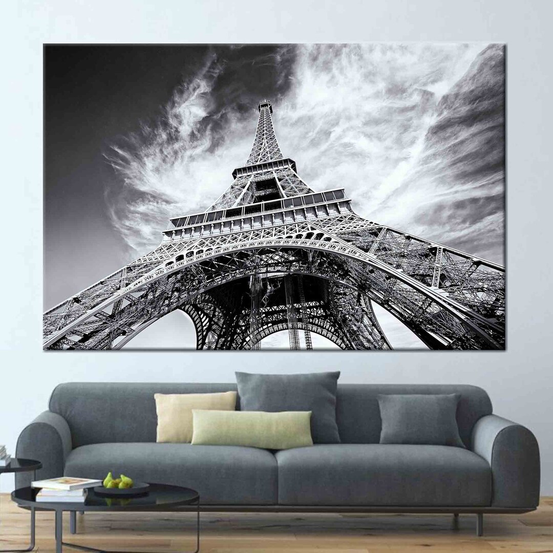 Eiffel Tower Photo Print, Eiffel Art Canvas, Landscape Wall Decor ...