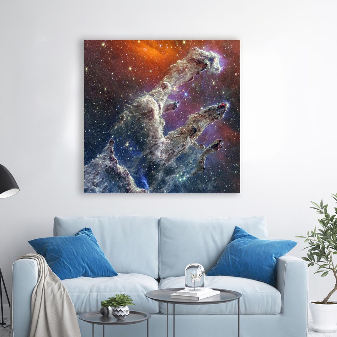 NASA Art Decor, Landscape Wall Hanging, James Webb Telescope Wall Art ...