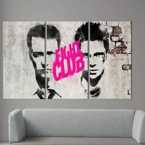 Large Wall Decor, Graffiti Wall Hangings, Fight Graffiti Art, Fight ...