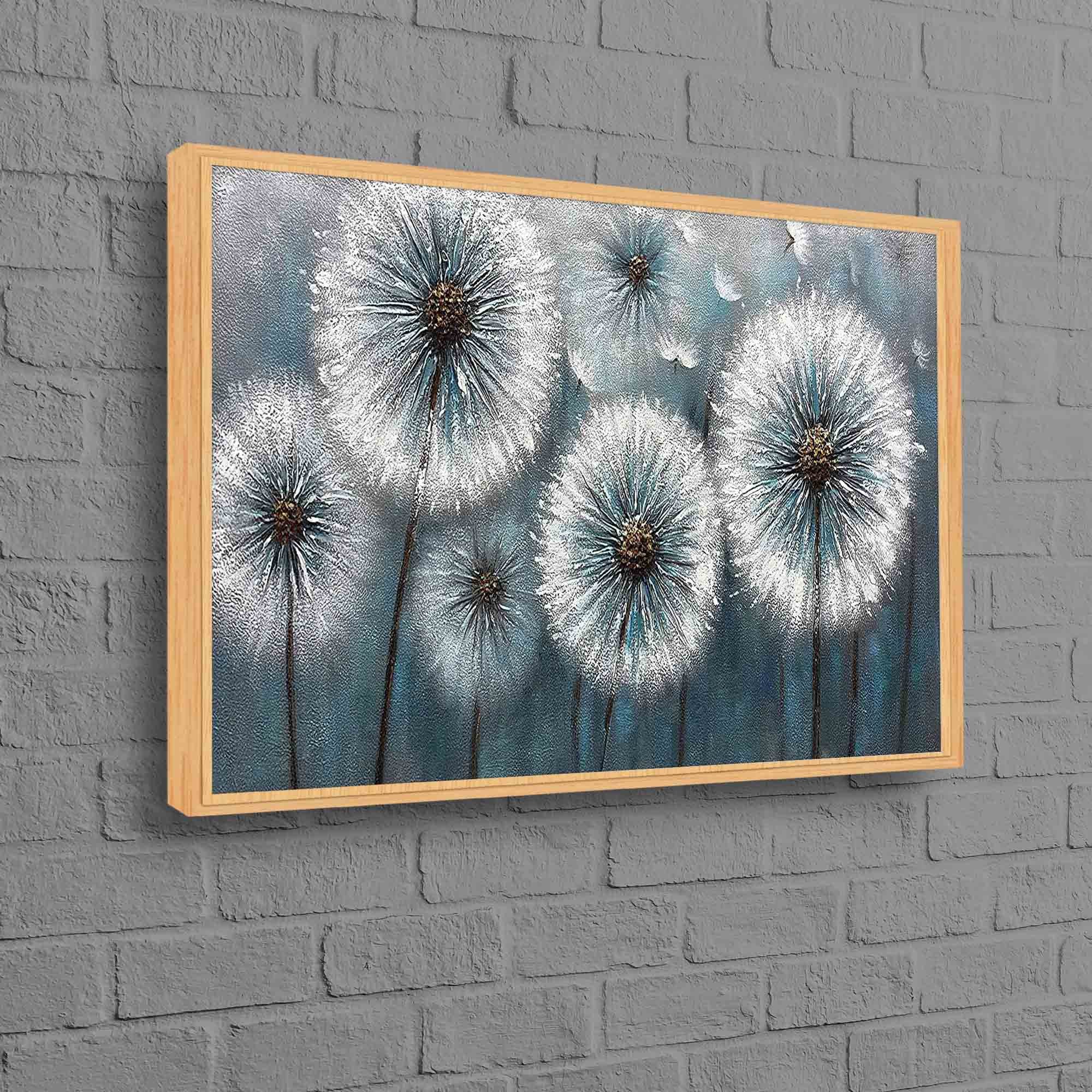 Living Room Wall Art, Canvas Wall Art, Canvas Art, Dandelion, Abstract ...