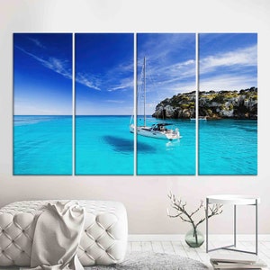 Canvas Gift, View Wall Art, Landscape Canvas Gift, Ocean View, Canvas ...