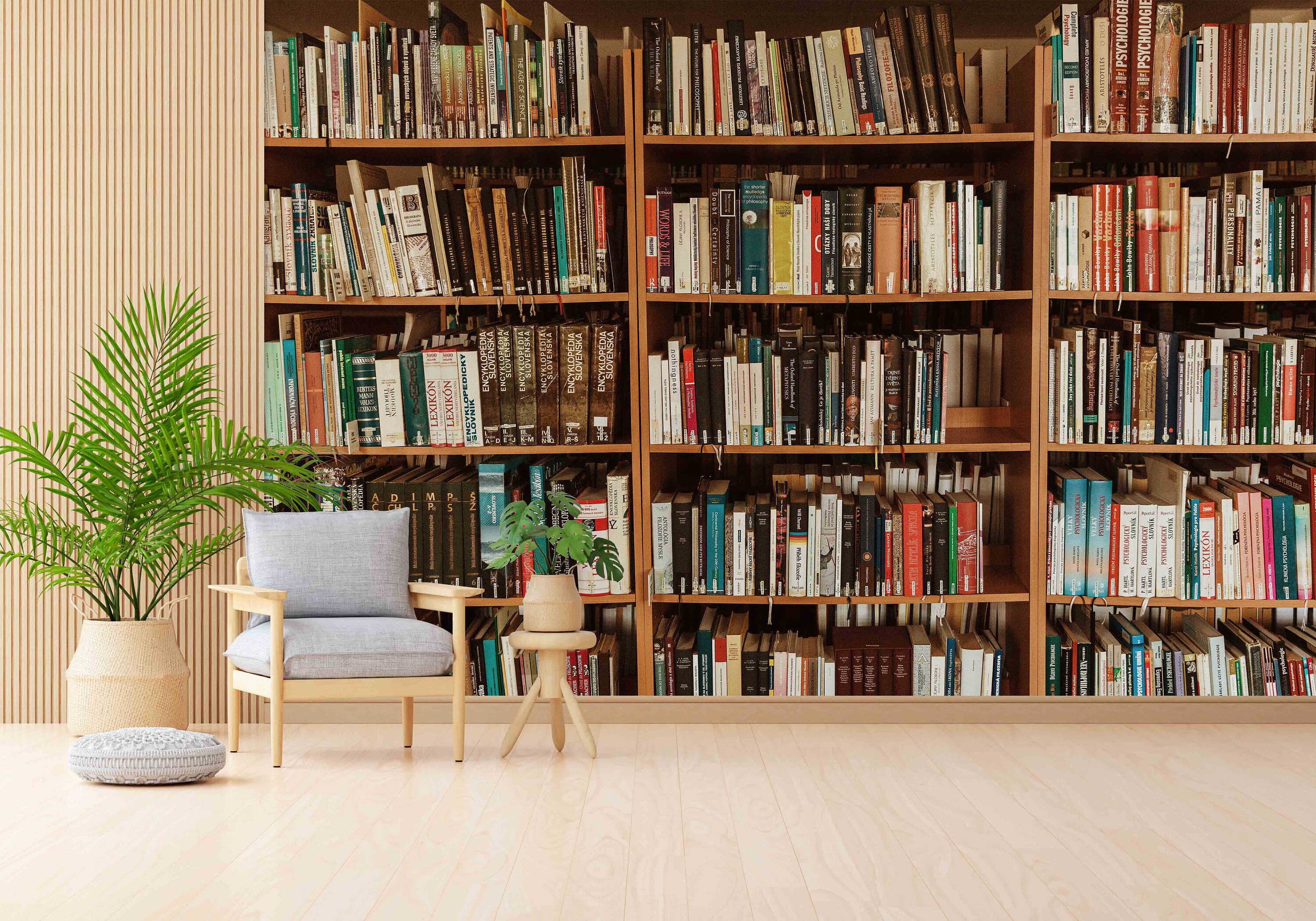 Modern Wall Mural Library Mural Abstract Wall Poster - Etsy