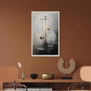 Balance Glass Printing, Scale Wall Decor, Luxury Wall Decor, Unbalanced ...