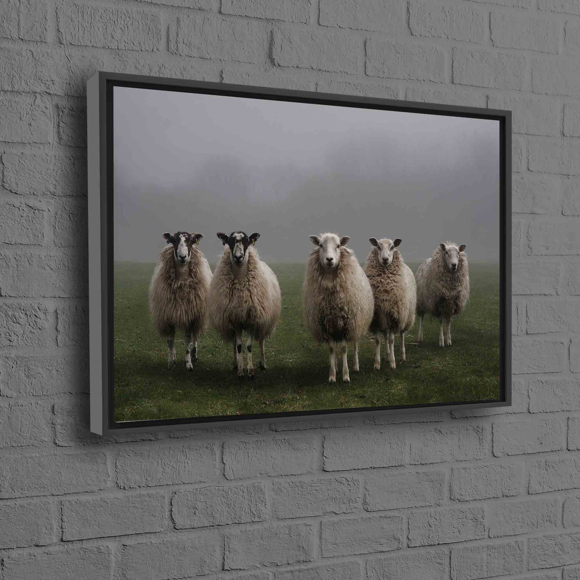 Canvas Wall Art, Sheep, Sheep Wall Decor, Canvas Gift, Farm Canvas Art ...