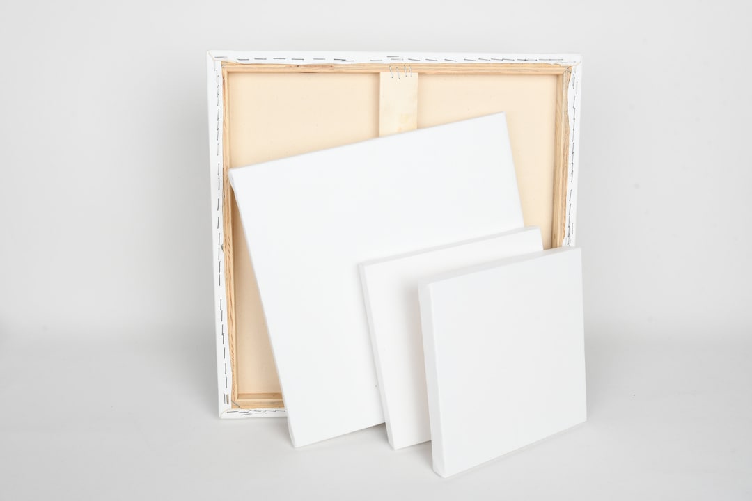 Blank Canvas, Plain Canvas Frames for Painting, Blank White Canvas Board Frame for Painting ...