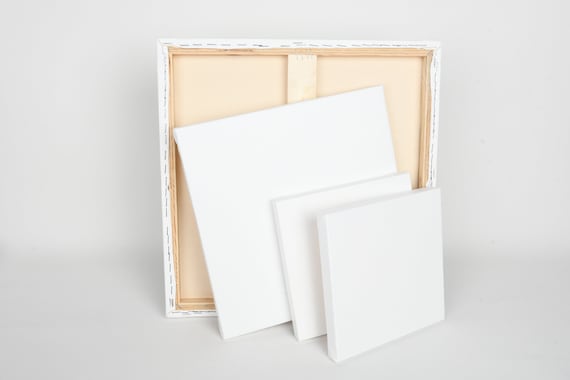 Blank Canvas Plain Canvas Frames for Painting Blank White Canvas Board Frame for Painting Wrapped Canvas DIY Painting DIY Wall Art Etsy