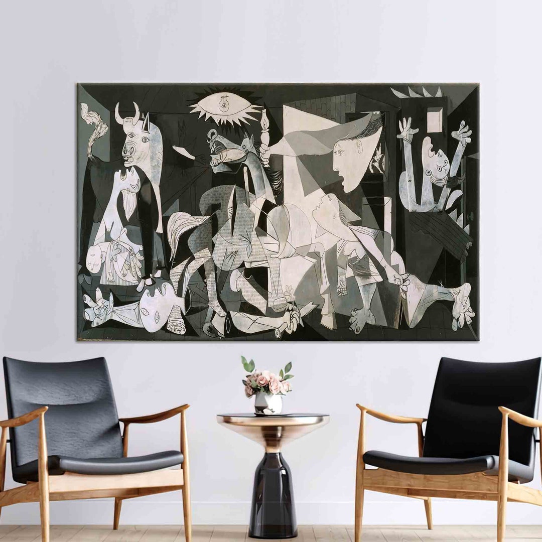 Guernica Pablo Picasso, Picasso Poster, Famous Wall Decor, Reproduction ...
