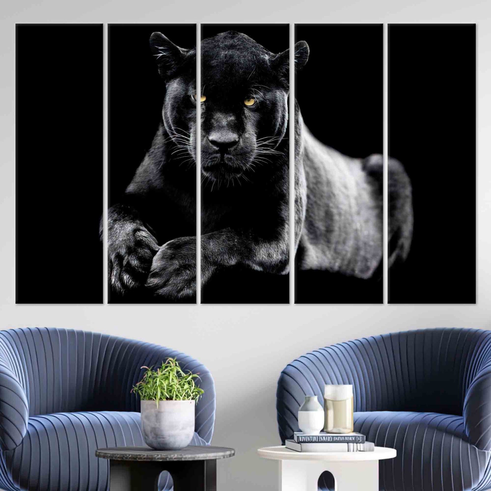 Black Panther Canvas Decor, Jaguar Canvas, Trendy Canvas Gift ...