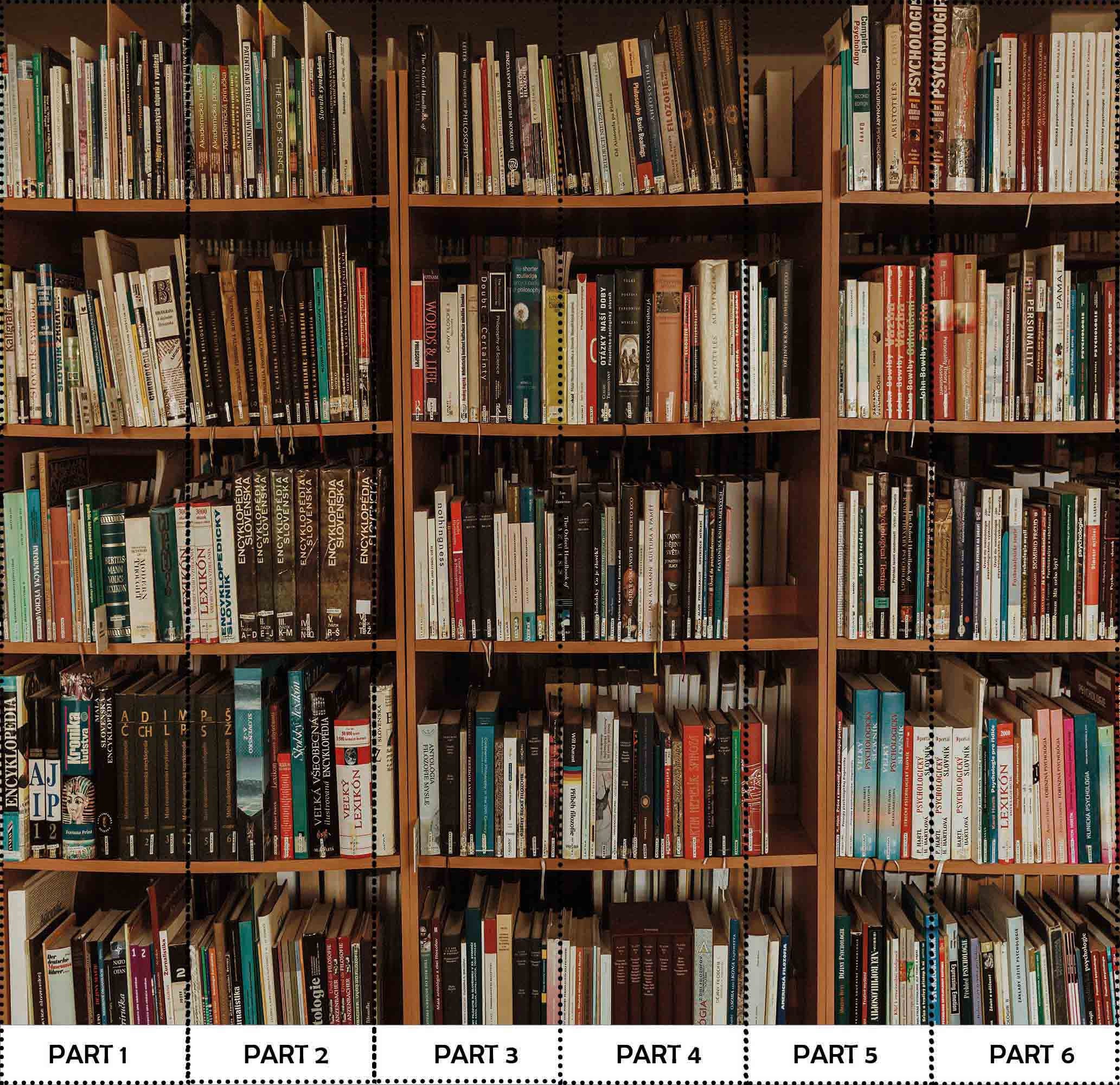 Modern Wall Mural Library Mural Abstract Wall Poster - Etsy