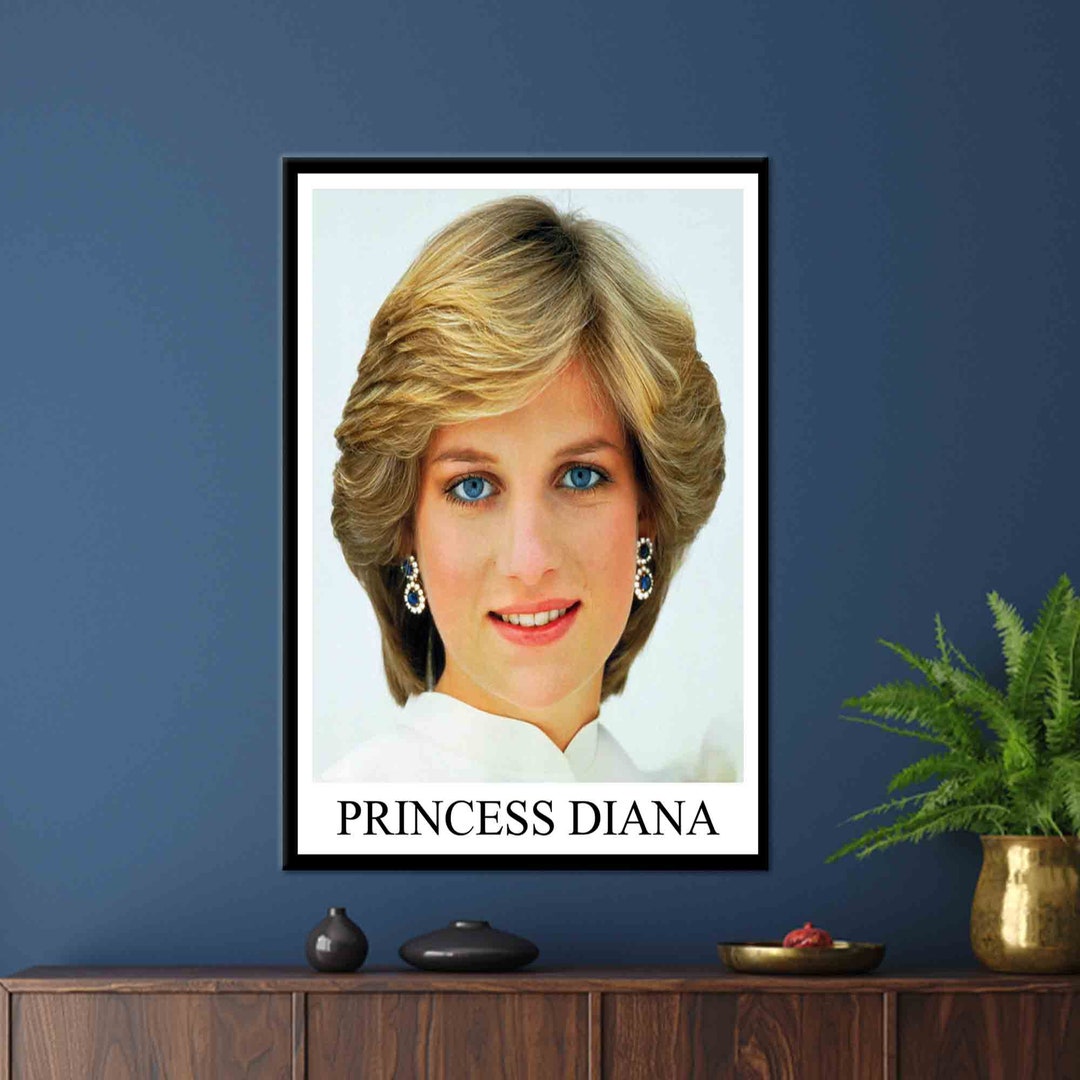 Famous Wall Art, Famous Poster, Princess Diana Wall Art, Framed Wall ...