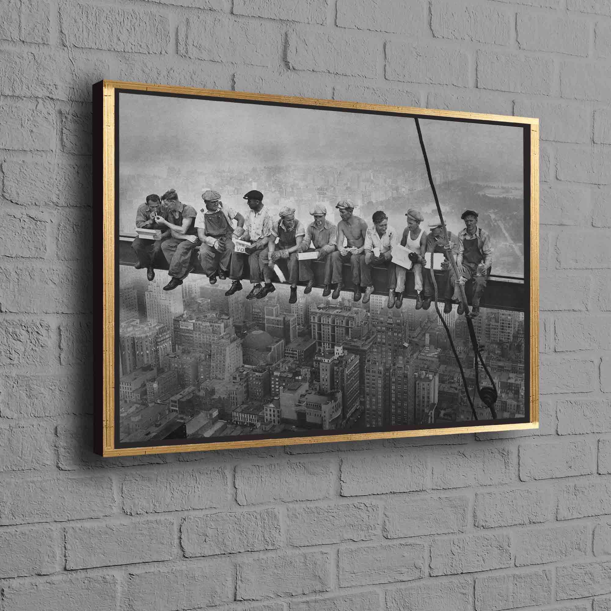 Lunch Atop a Skyscraper Abstract Poster Popular Canvas Art - Etsy