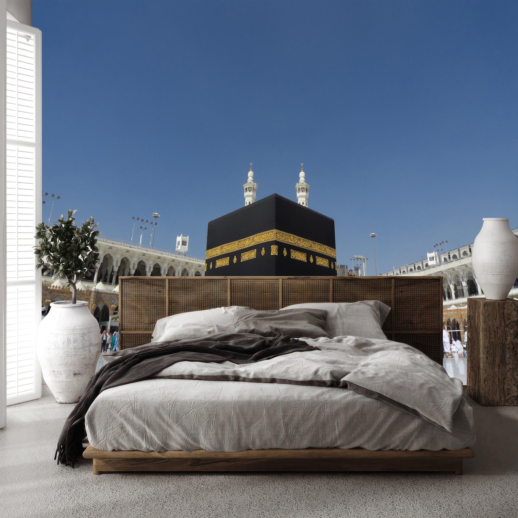 Kaaba Wallpaper, Islamic Wallpaper, Muslim Wallpaper, Kaaba Wall Decor ...