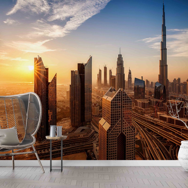 Dubai City Wallpaper - Etsy