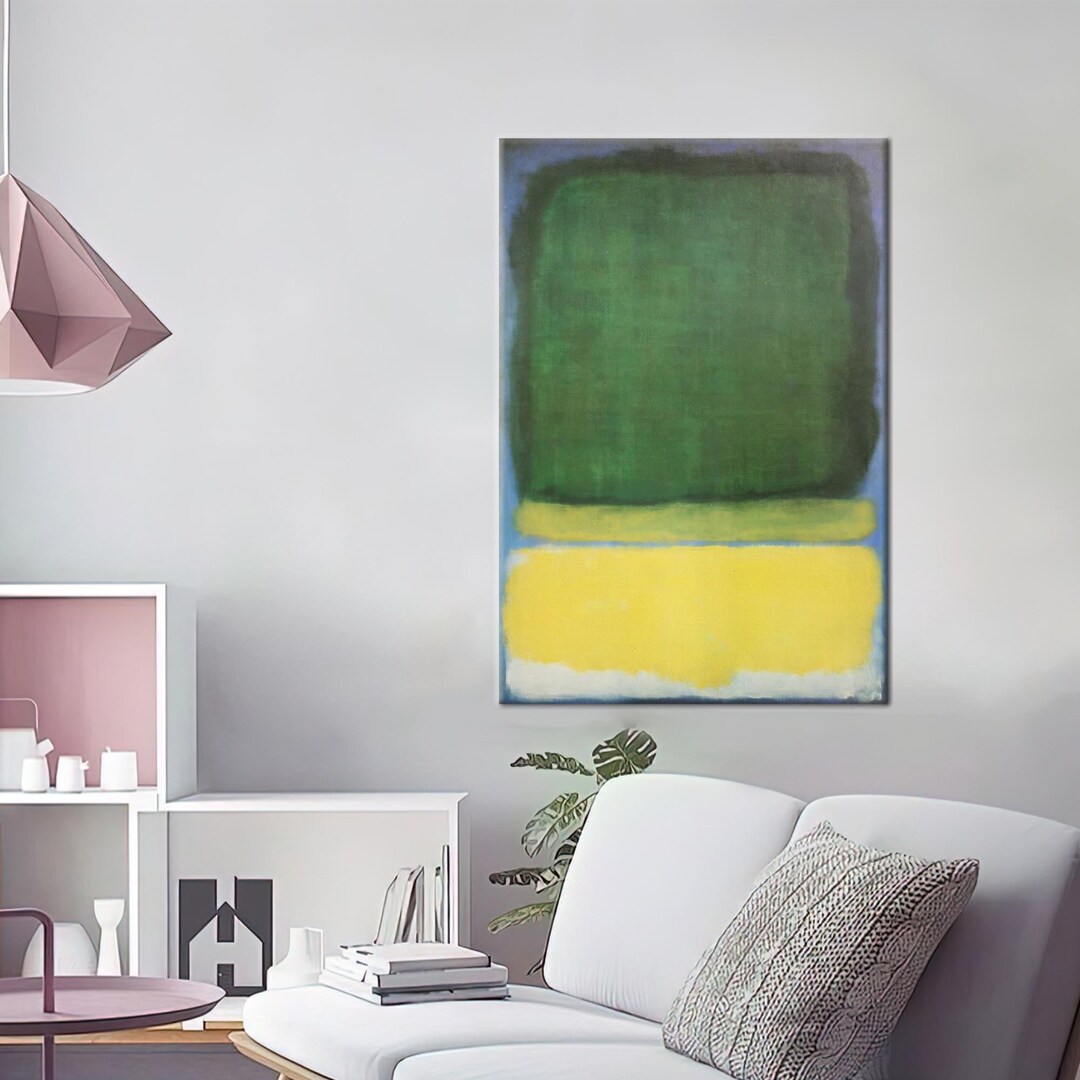 Mark Rothko Artwork, Gifts, Green Art Canvas, Large Canvas, Abstract ...