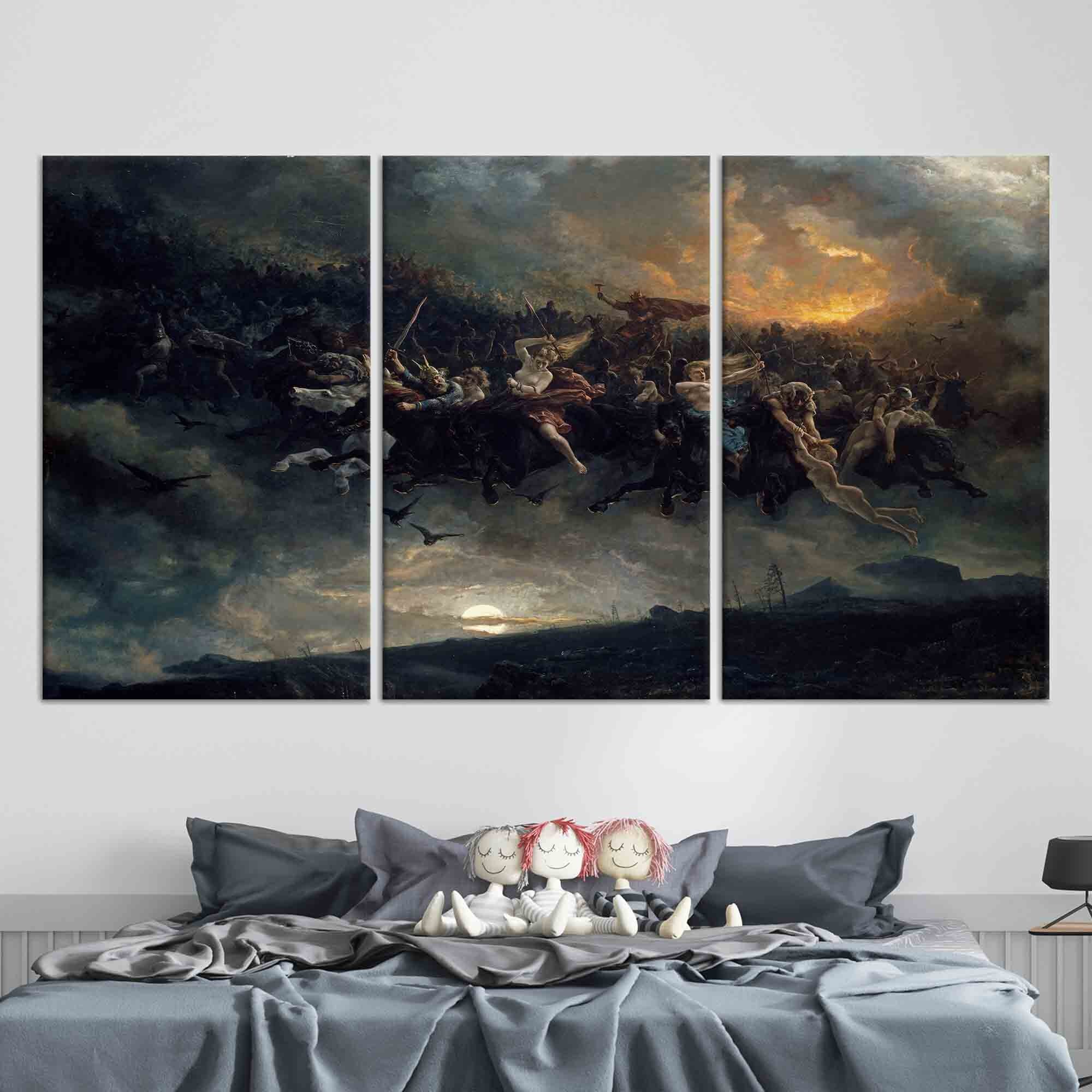 Norse Mythology Canvas Poster, 3D Canvas, Framed Wall Art, the Wild ...
