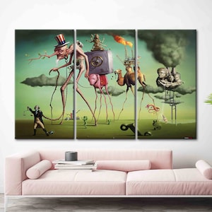 Living Room Wall Art, Canvas Art, Canvas Print, Salvador Dali the ...