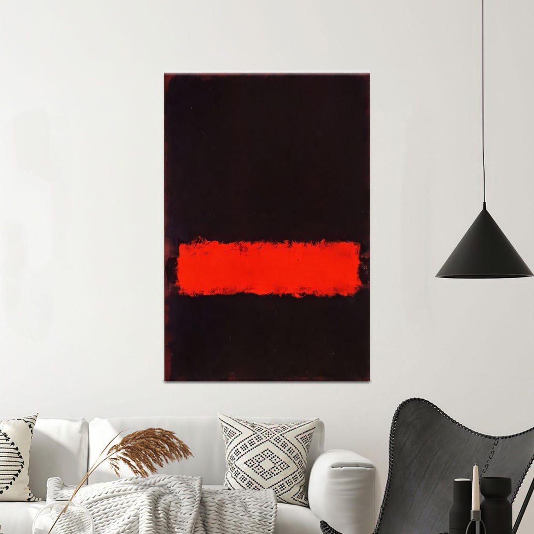 Mark Rothko 3D Canvas, Black Art Canvas, Minimal Wall Hangings ...