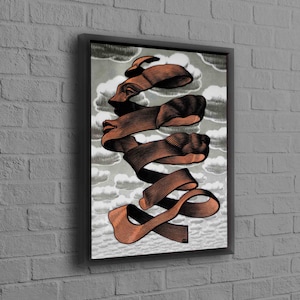 Rind by MC Escher, Maurits Cornelis Escher Canvas Art, Escher Printed ...