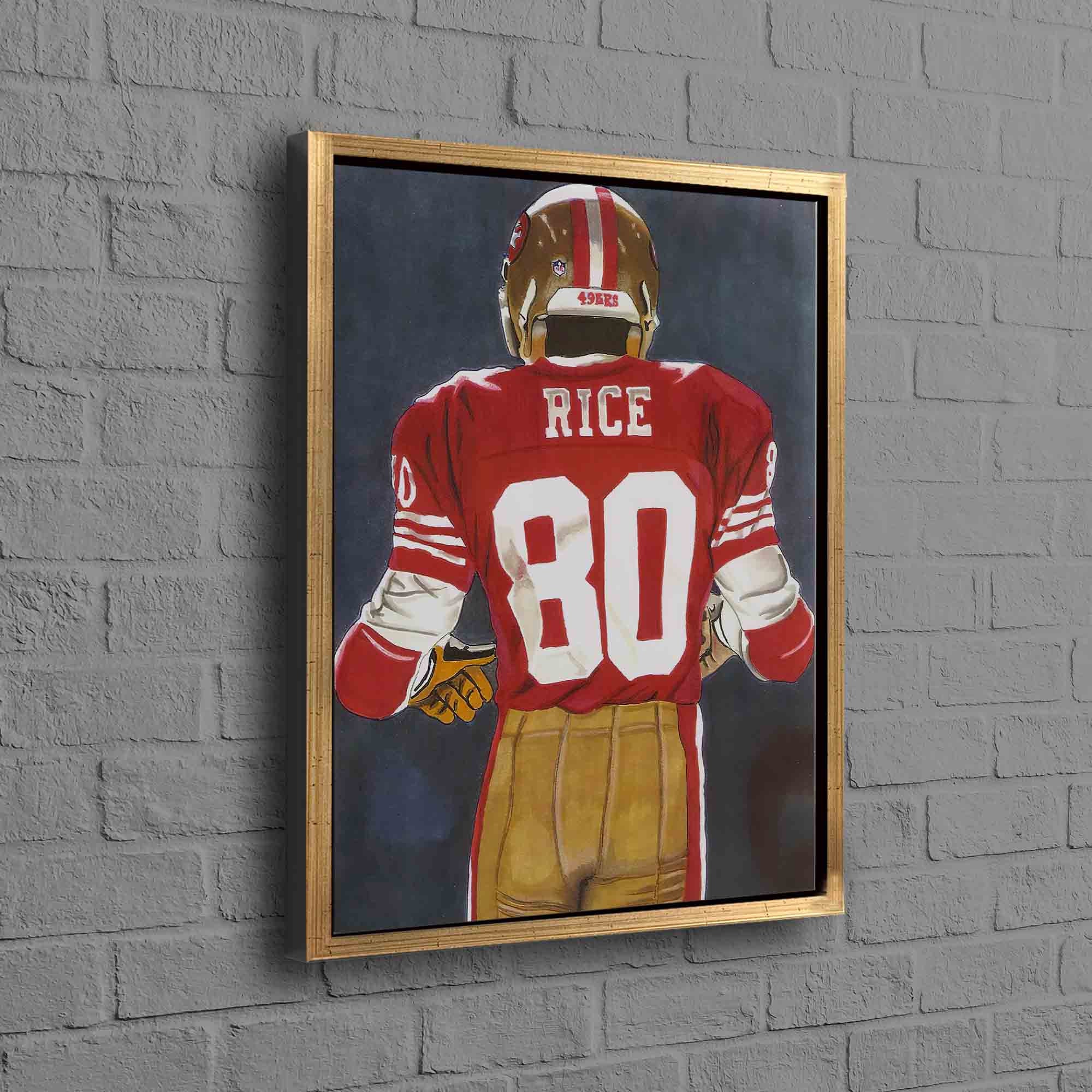 Jerry Rice Poster, Man Cave Wall Decor, S.an F.rancisco 49ers Poster ...