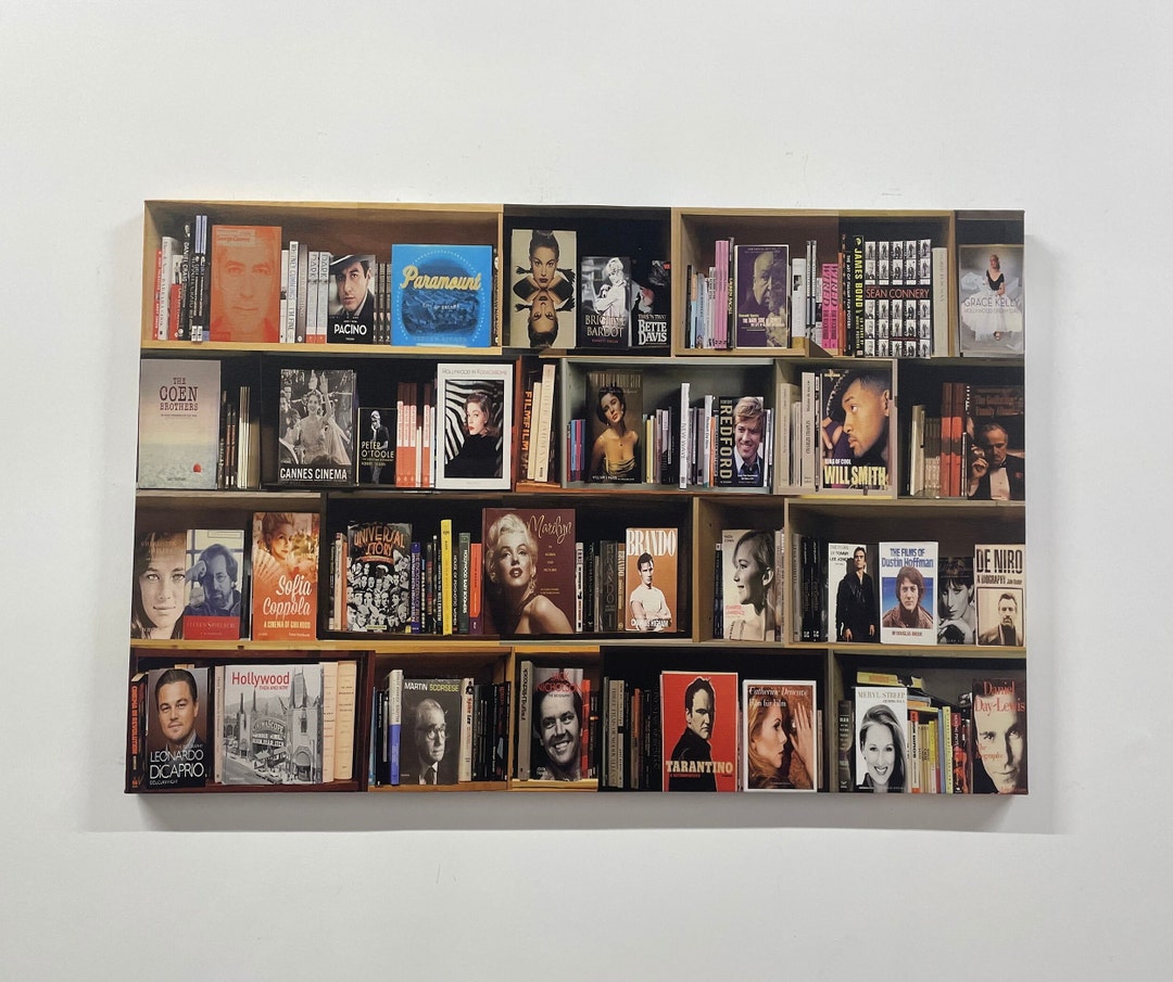 Library Photo Print, Bookshelf Art Canvas, Book Wall Decor, Library ...
