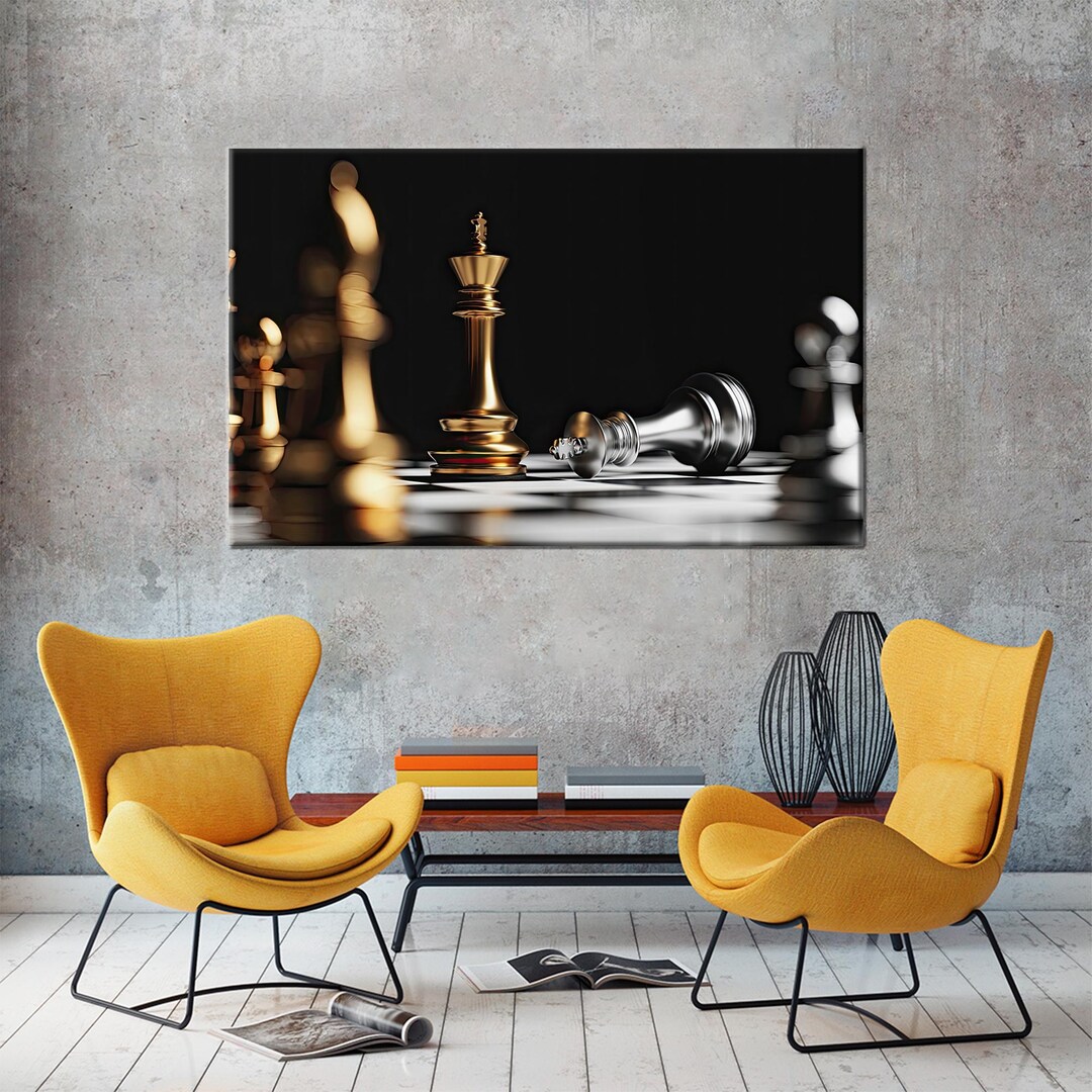 Pawn Glass Art, Chess Wall Decor, Grandma Gift Personalized, Modern ...