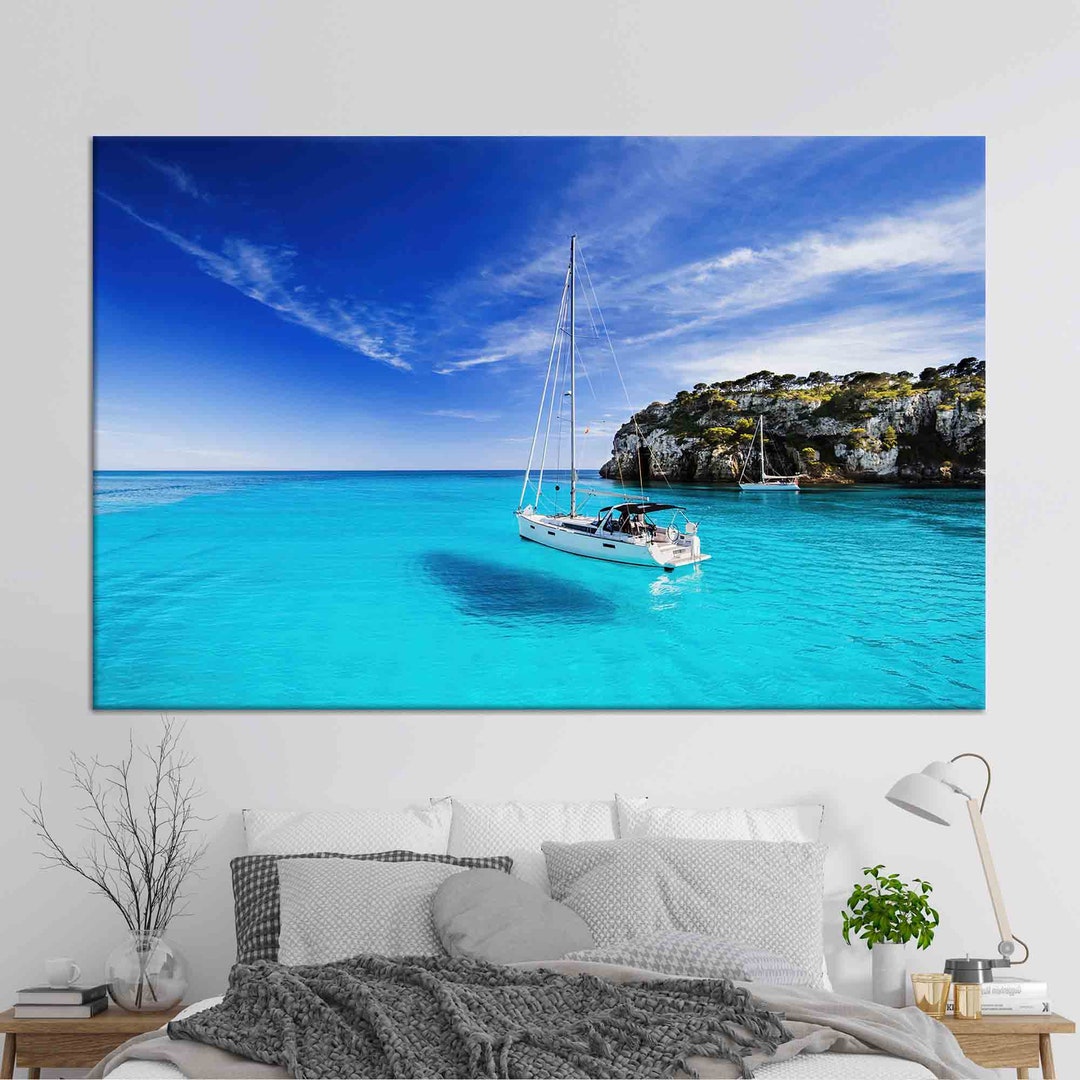 Canvas Gift, View Wall Art, Landscape Canvas Gift, Ocean View, Canvas ...