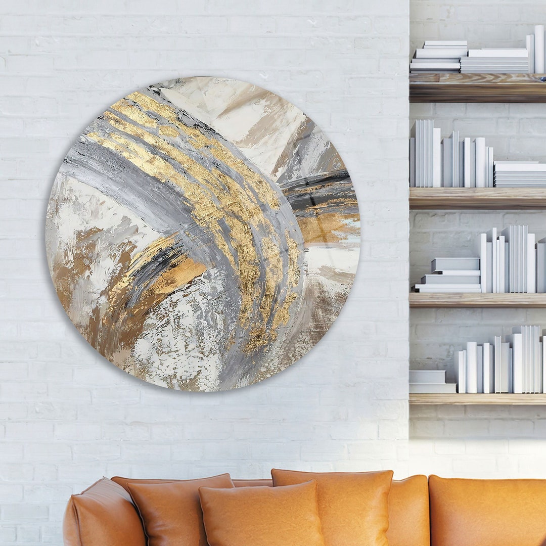 Marble Glass Art, Gray Glass Wall, Modern Glass Art, Sillver Glass ...
