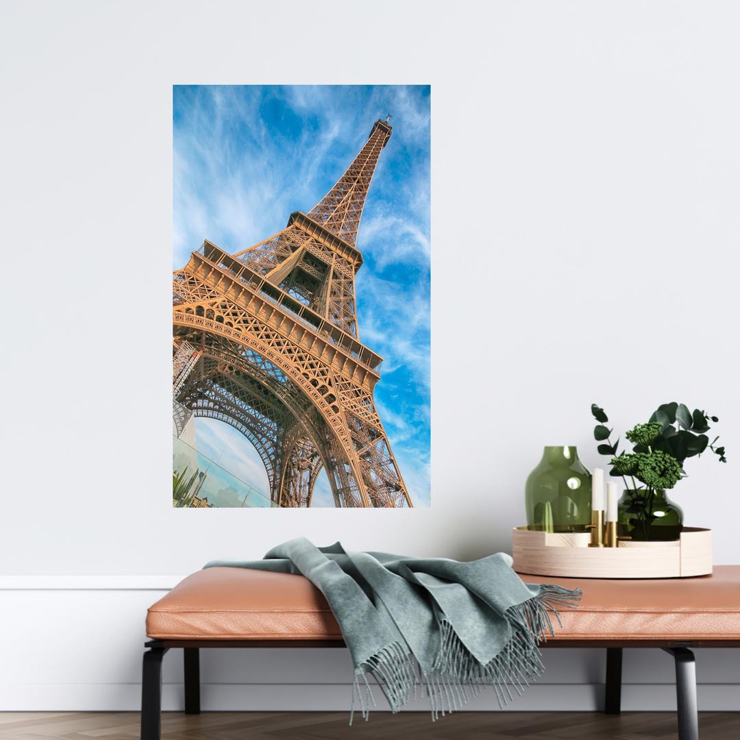 Printable Wall Art, Eiffel Tower Glass Wall, Tower Glass, View Tempered ...