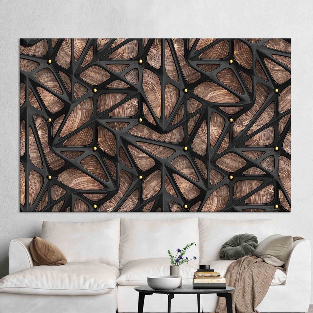 Abstract 3d Effect Print, Personalized Gifts, Custom Wall Hanging ...