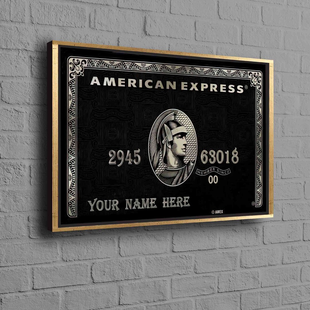 Express Card Gift, Personalized American Express Canvas, American Art ...