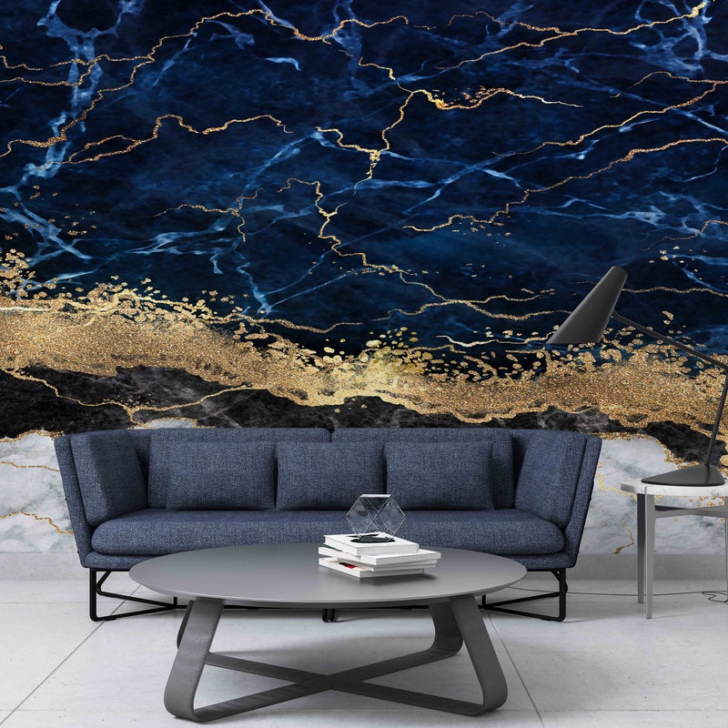 Navy Blue Wallpaper - Etsy