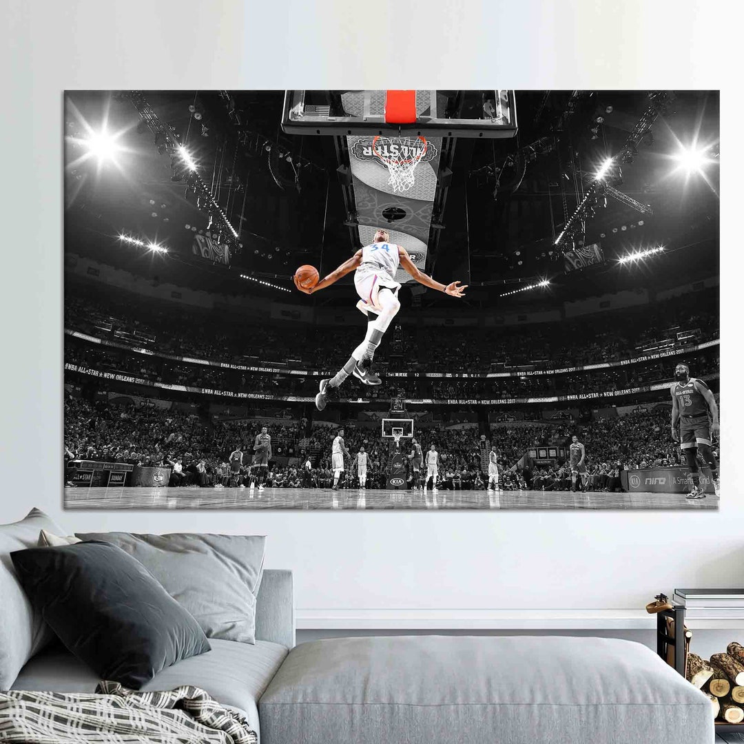 Motivation Wall Decor Giannis Dunk Canvas Decor Wall Art - Etsy