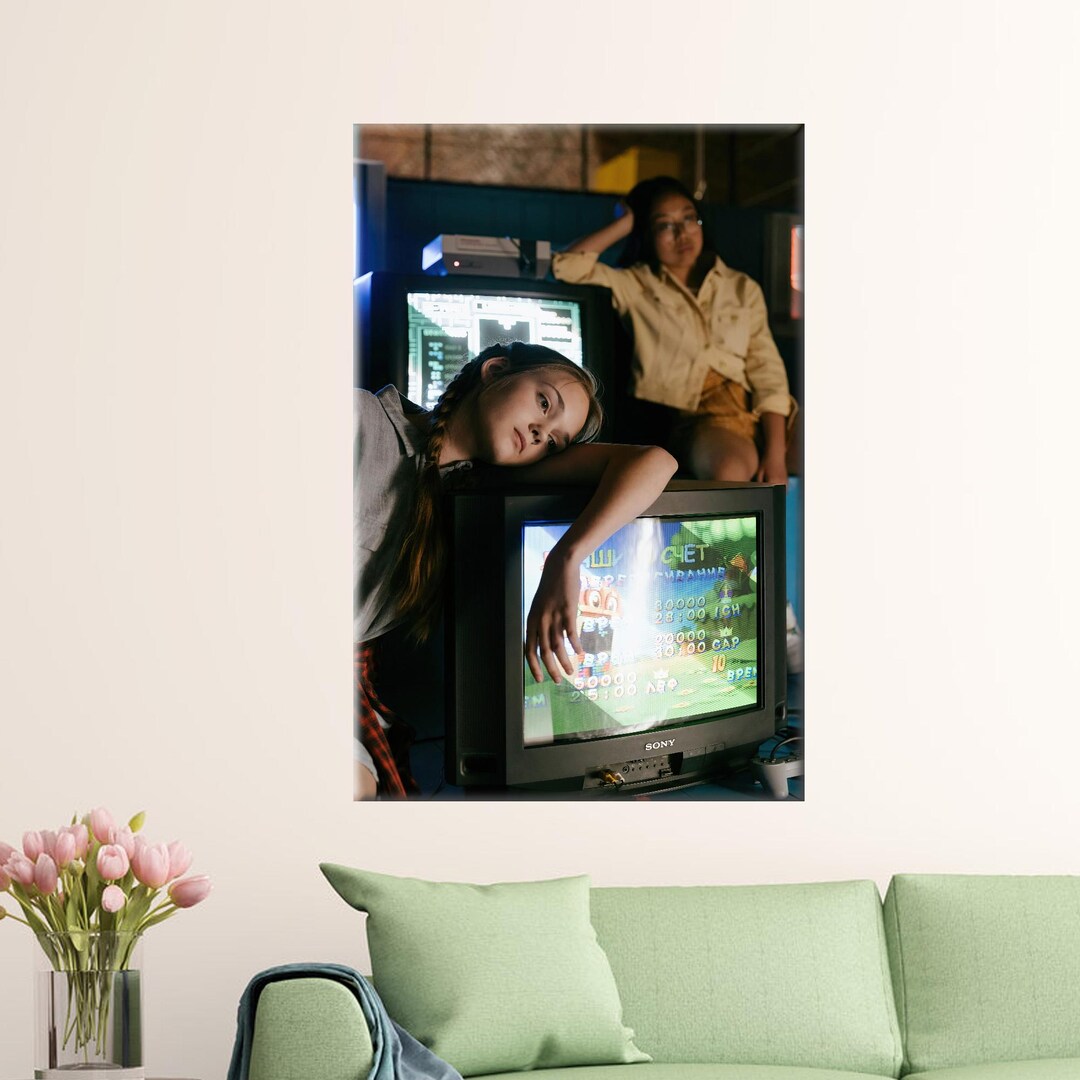 90's Aesthetic Canvas Art, Retro Gaming Girls Canvas Art, Gift for ...