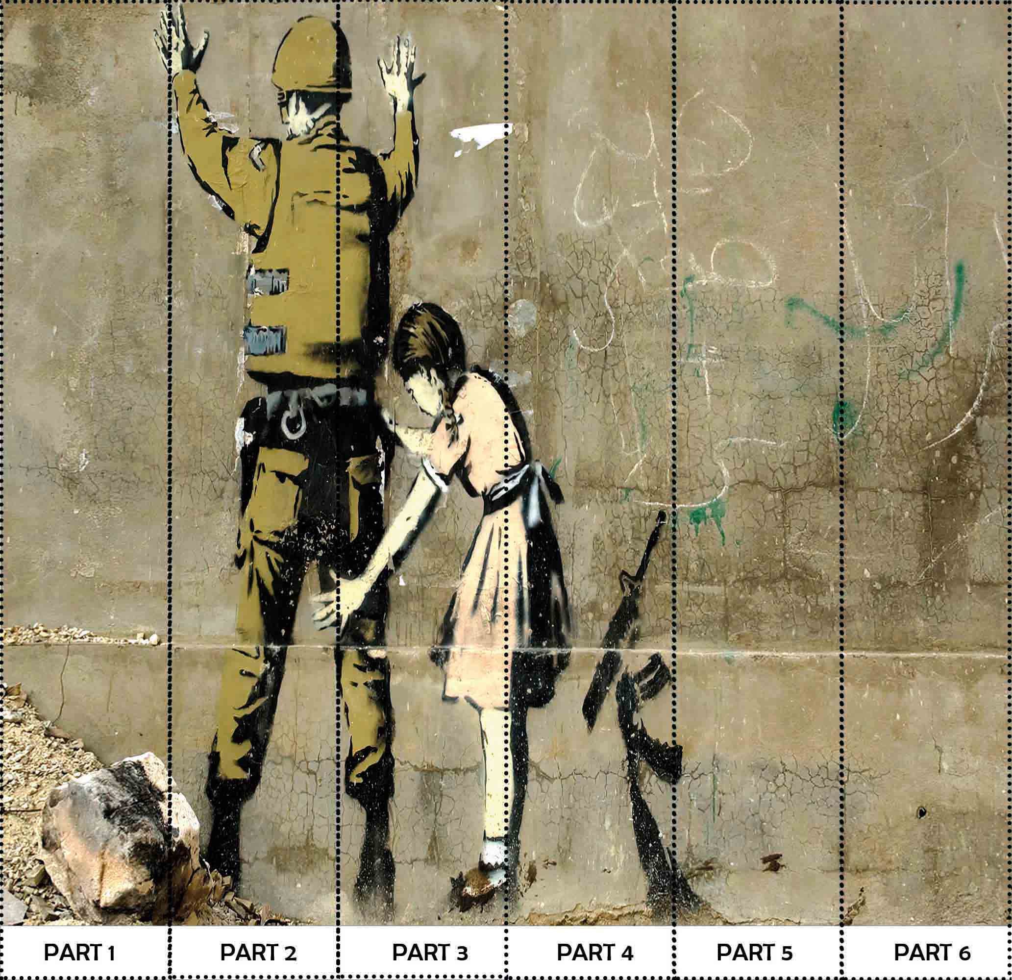 Abstract Wall Mural Banksy Political Wall Art Canvas Banksy - Etsy