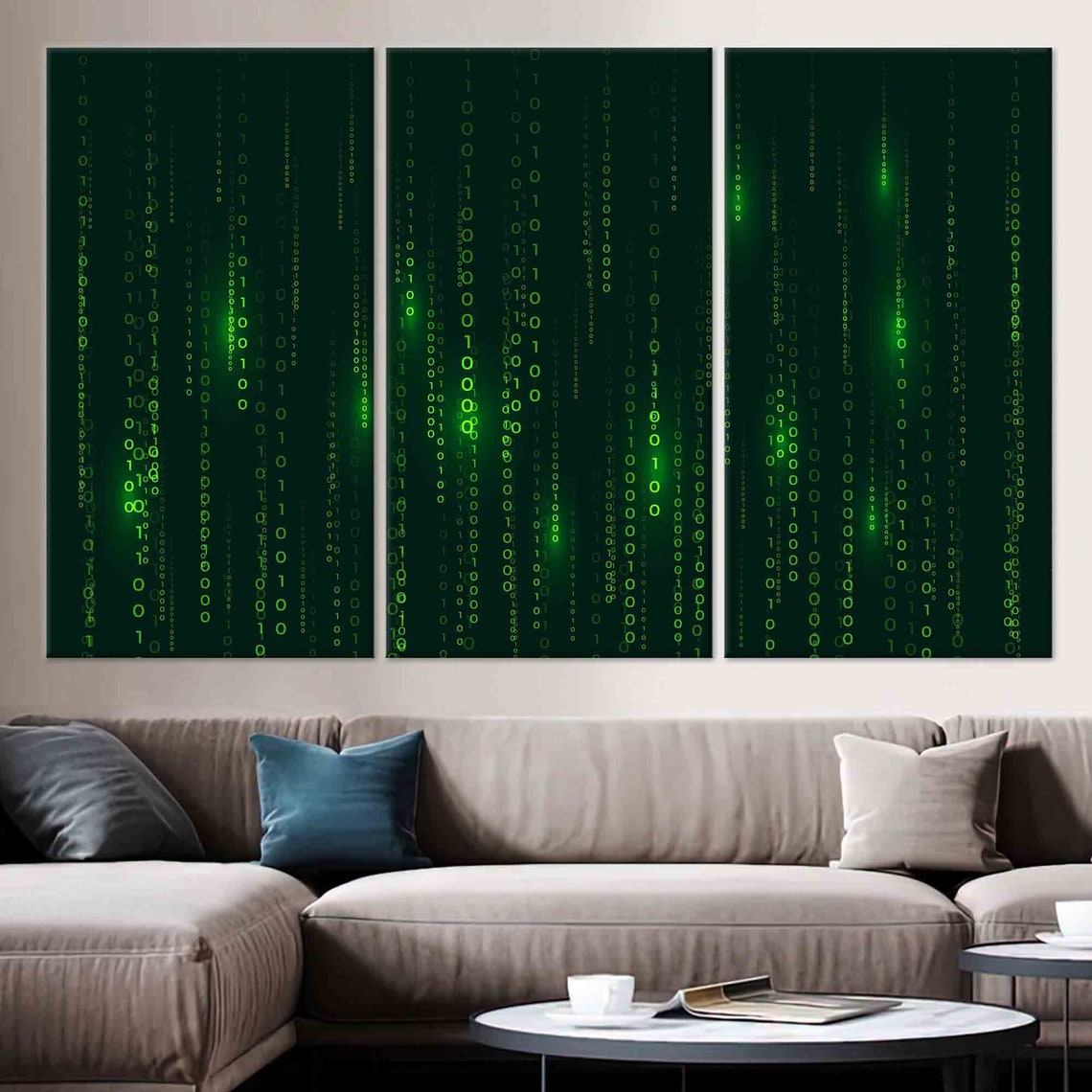 Computer Science Wall Art, Binary Code Canvas Gift, Personalized Gift ...