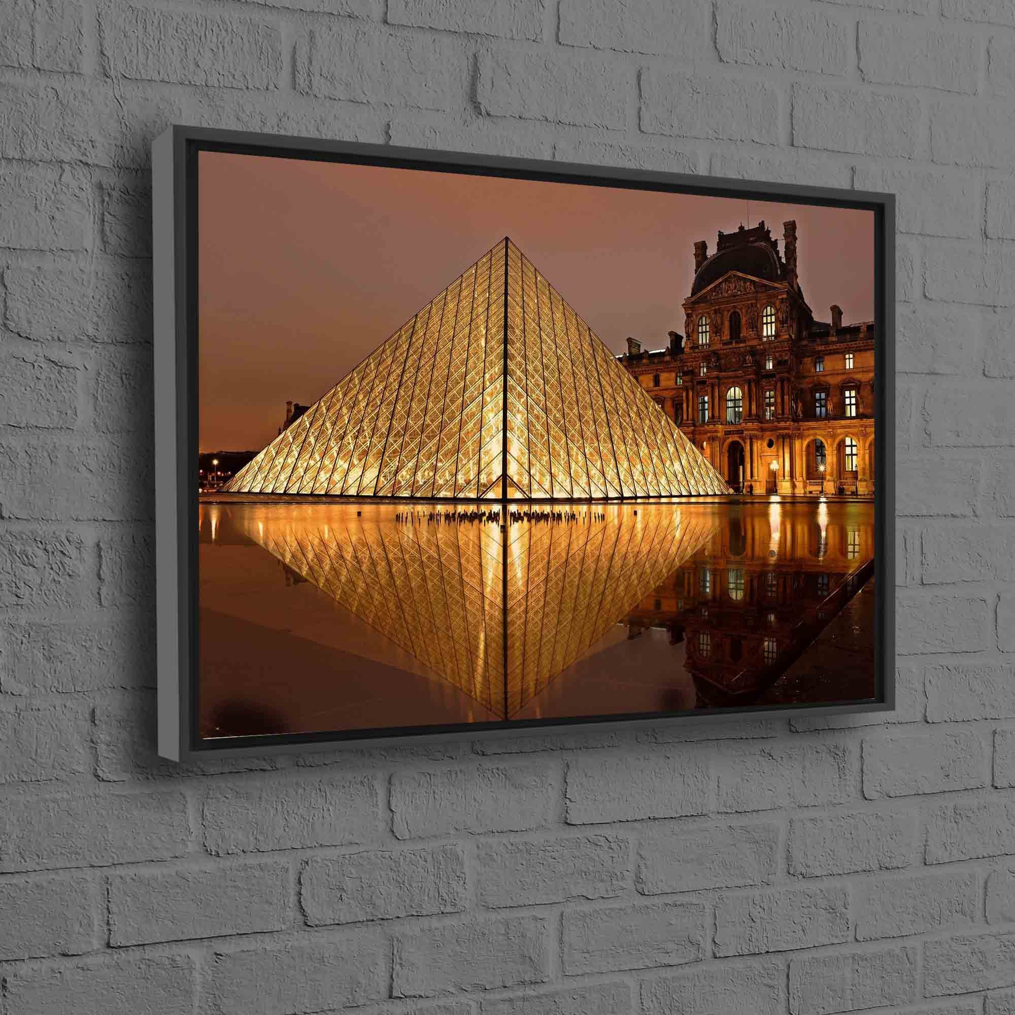 Louvre Museum, Paris Landscape Art, View Poster, Louvre Museum Artwork ...