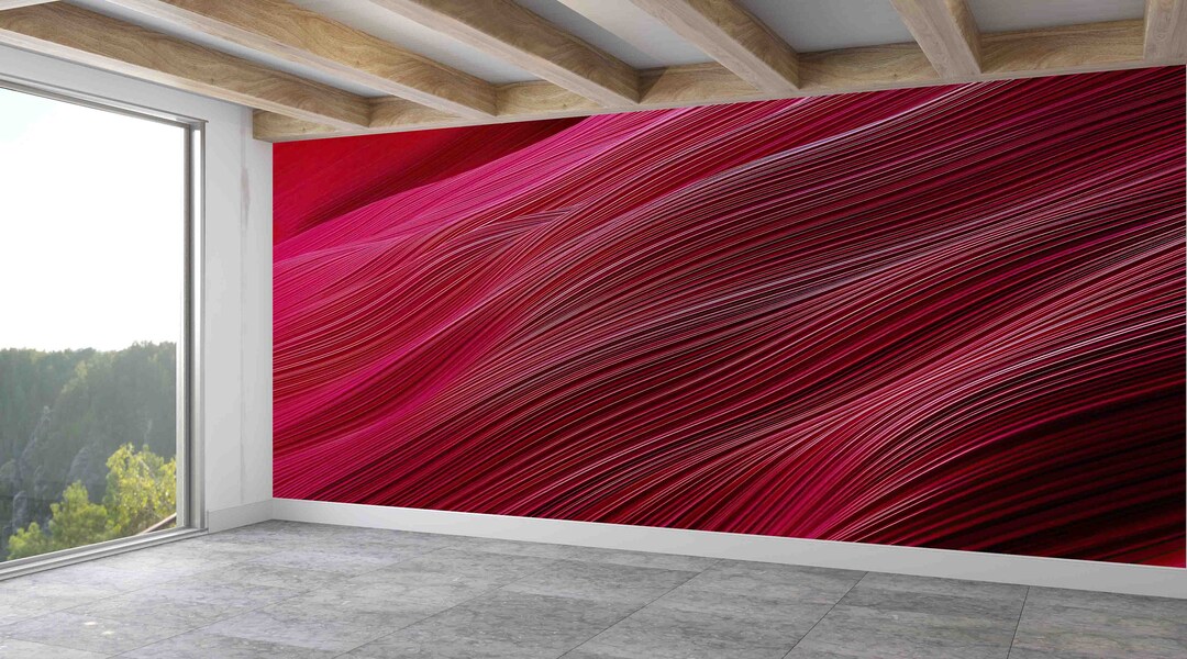 Red and Pink Tones Wall Art, Red Wall Poster, Pink Tones Wall Art ...