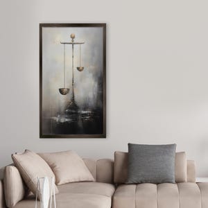 Balance Glass Printing, Scale Wall Decor, Luxury Wall Decor, Unbalanced ...