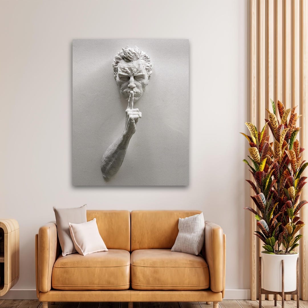 Statue Glass Wall, Gift for the Home, Modern Art Decor, Trendy Glass ...